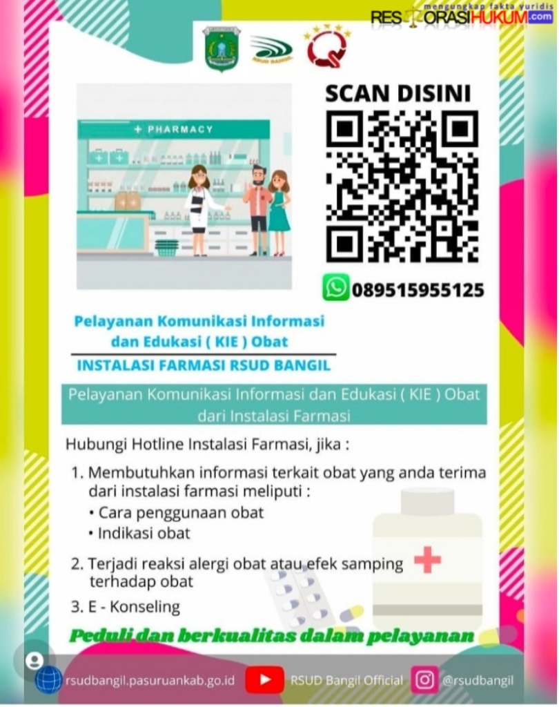 RSUD Bangil Kabupaten Pasuruan, “Peduli Dan Berkualitas Dalam Pelayanan” | Restorasi Hukum