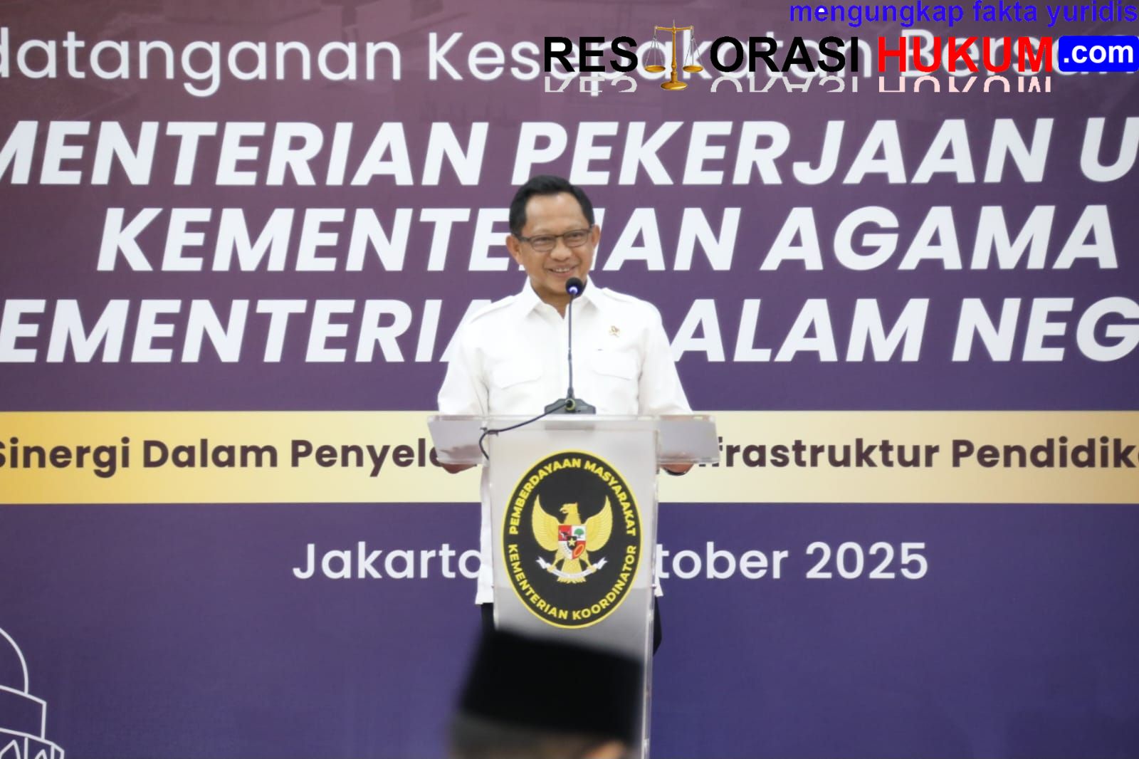 Teken MoU bersama Menteri PU dan Menag, Mendagri Tegaskan Dukungannya ...